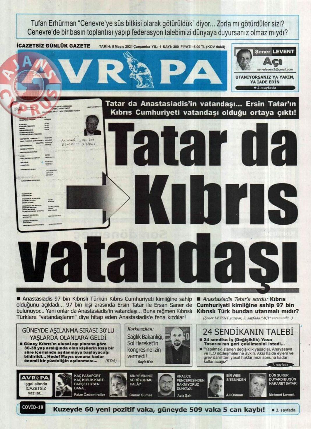 Kıbrıs’ta yeniden kimlik ve pasaport tartışması – KKTC Cumhurbaşkanı ...